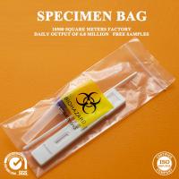 China Double Zipper Sealed Specimen Shipping Bag For Liquid Biological Sample Safe Delivery for sale
