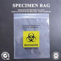 China Clear Specimen Carrier Bag Medical Grade Laboratory Specimen Bags for sale