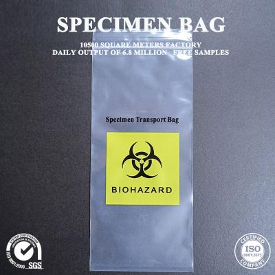 China Portable Mini Biohazard Bags For Specimen Transport Disposable for sale