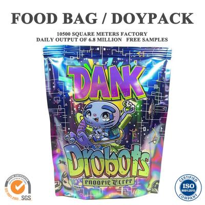 China Custom Printed Multi-Layer Laminate Stand Up Pouch with Resealable Zipper and Tear Notch for Food Packaging for sale