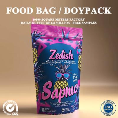 China Beige Kraft Stand Up Pouch with Partial Window and Resealable Zipper for Dried Flower Packaging for sale