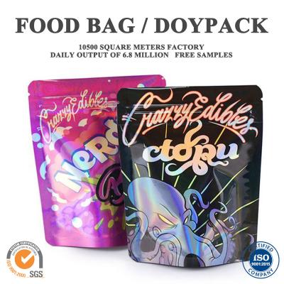China Pastel Blue Odor Proof Multi-Layer Laminate Stand Up Zipper Pouch for Dairy Snacks for sale