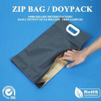 China Custom Printed High Barrier Laminated Stand Up Pouch with Resealable Zipper and Tear Notch for Food Packaging for sale