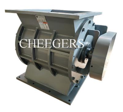 China Square Rotary Discharge Valve 400x400mm 8 Blades Star Unloader for Bulk Solids for sale