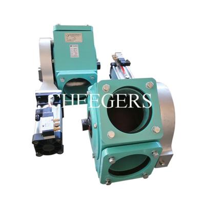 China DN400 Pneumatic Plug Diverter Valve Double Way for Bulk Solids Conveying for sale