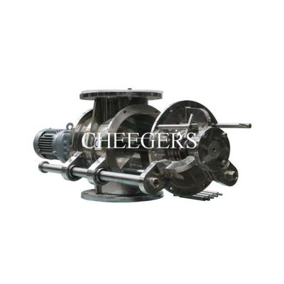 China Quick Clean Rotary Airlock Valve 5.5KW Food Grade Bulk Solids Conveying Stainless Steel 304 for sale