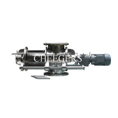 China 304 Stainless Steel Self Cleaning Rotary Valve 0.75KW 4000kg/h Particles Conveying for sale