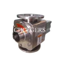 China SKF Bearing 300kg/h Mini Rotary Valve for Food Grain Powder Granules DN80 for sale