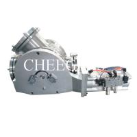 China DN250 Pneumatic Two Way Valve 316L Stainless Steel Sanitary Rotary Reversing Valve for sale