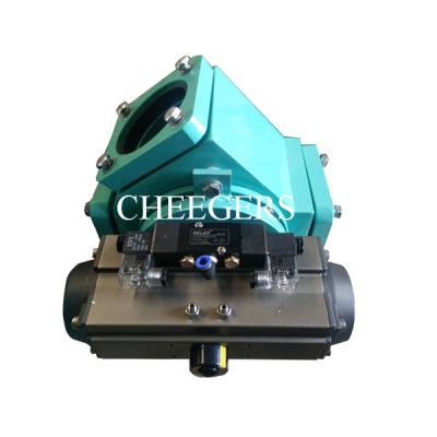 China Pneumatic Plug Diverter Valve 2 Way Cylinder Drive for Pneumatic Conveying Systems 65mm to 203mm for sale