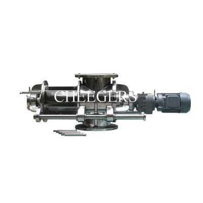 China CE 0.08mm Clearance Sanitary Rotary Airlock Valve 250# Polished Stainless Steel 8 Blades for sale