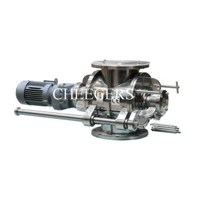 China SUS304 Sanitary Rotary Air Lock Valve 4000kg/h Particles Silo Conveying for sale