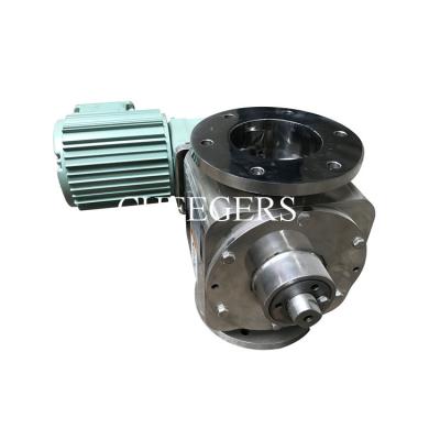 China 150kg/h Small Rotary Airlock Valve Stainless Steel SUS316 4 Blades Micro Feeder for sale