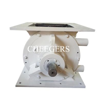 China Square 30rpm Rotary Airlock Dust Collector 16Mn Steel Materials Discharge Valve 5L-16L for sale