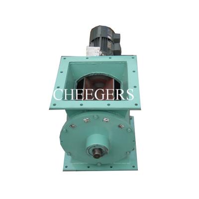 China SS400 Steel Rotary Feeder Valve 6 Inch for Wood Pellet Timber Pneumatic Conveying for sale