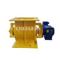 China 11KW Carbon Steel Rotary Discharge Valve 3 Tons/hr Bulk Material Conveying for sale