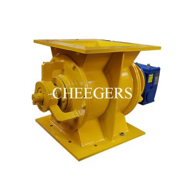 China 11KW Carbon Steel Rotary Discharge Valve 3 Tons/hr Bulk Material Conveying for sale