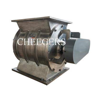 China SS316 Rotary Feeder Valve 50rpm with Adjustable Steel Tips for Pasta for sale