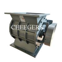 China Wood Chips Rotary Discharge Valve 40 Tons/hr Sawdust Rotary Vane Feeder 12L for sale