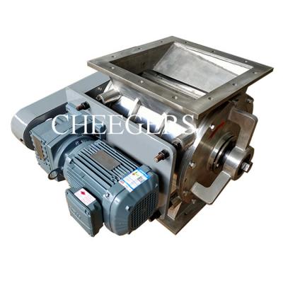 China 30L Stainless Steel Rotary Discharge Valve 20 Tons/hr for Sugar Beet Pulp for sale