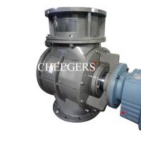 China 5 Inch Heavy Duty Rotary Airlock Feeder 1.5KW Hardox Steel Drop Through Valve for sale