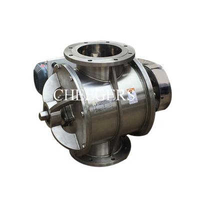 China SS304 Pneumatic Rotary Valve 1.5KW 0.06mm for Oats Flour Material Handling for sale