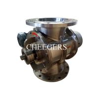 China SS304 DN200 Pneumatic Rotary Valve Tapioca Starch Airlock Feeders for sale