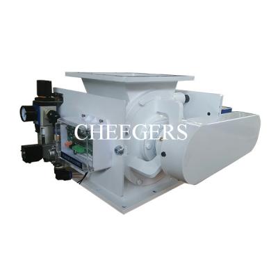 China CE Self Cleaning Rotary Valve 5 Tons/hr Blow Through Rotary Valve 8 Blades 0.08mm Clearance for sale