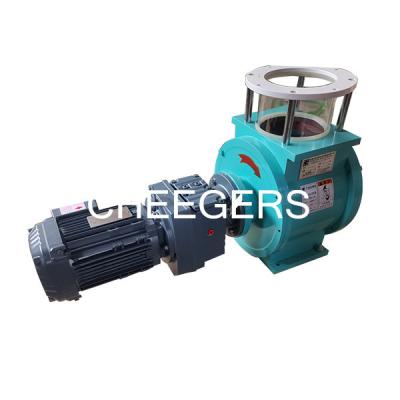 China Rotary Air Lock Valve 5L Bulk Material Transport Cyclone Airlock Discharge Valve 0.06mm Clearance for sale