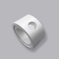 China Anti Abrasion Alumina Ceramic Valve Trim Components Ball Seat Liner For Slurry Powder for sale