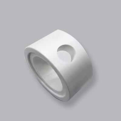 China Anti Abrasion Alumina Ceramic Valve Trim Components Ball Seat Liner For Slurry Powder for sale