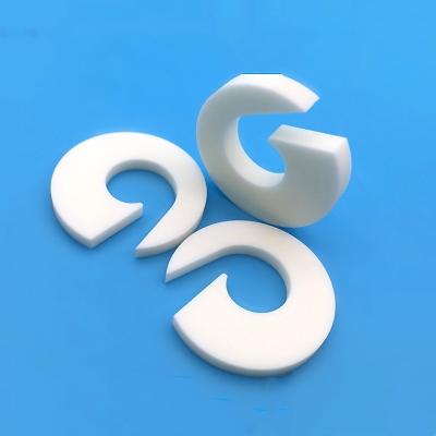 China Customized White Alumina Ceramic Washers Fitting High Precision Wear Resistant Ceramic Parts for sale