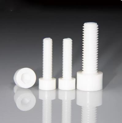 China Ultra-High Vacuum Zirconia Ceramic Screws – Low Outgassing, Non-Magnetic Y-TZP Fasteners for Semiconductor Manufacturing, UHV Chambers & Analytical Instruments for sale