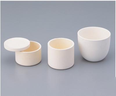 China Lab Use Alumina Ceramic Crucible – High Thermal Shock Resistance Al₂O₃ Crucible with Lid for Muffle Furnace, Box Furnace & High-Temperature Experiments for sale