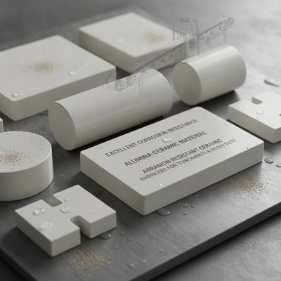 China Excellent Corrosion Resistance Alumina Ceramic Material Abrasion Resistant Ceramic Engineered for Tough Environments and Heavy Duty for sale