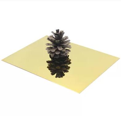 China PVD Coated Mirror Polished Stainless Steel Plate Gold / Rose Black Color for sale