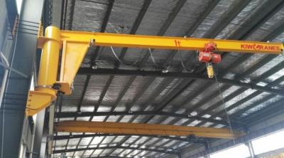 China 500kg Wall Mounted Jib Crane With Electric Hoist Free Standing for sale