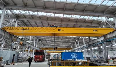 China Electric Double Girder Overhead Traveling Crane 20 Ton 6m-30m Lifting for sale