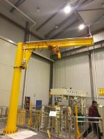 China Slewing Electric Jib Crane 3000kg Height 3m Free Standing for sale