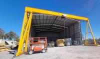 China Electric Traveling Single Girder Gantry Crane 10 Ton Radio Remote Control for sale