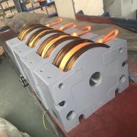 China Gantry Systems Rail Traveling Transfer Cranes Wheel Block With Drive Motor for sale