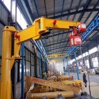 China Free Standing Articulating Jib Crane With Intelligent Workshop use 500kg for sale