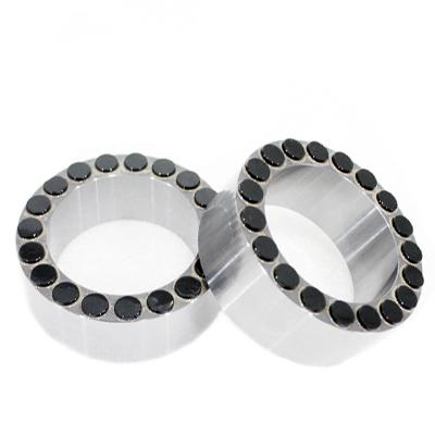 China PDC bearing Diamond bearing PDC Thrust bearing  φ124 xφ80 x H26 polycrystalline diamond bearings for sale