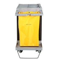 China Durable Service Cart For Hotel Housekeeping And Janitorial Constructed From Plastic Providing Indoor Cleaning Support And Easy Maneuverability for sale