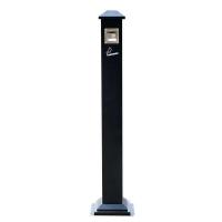 China Eco-Friendly Induction Type Stainless Steel Outdoor Standing Ashtray Trash Can Public Area Waste Bin for Sidewalks for sale