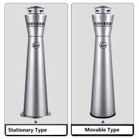 China Hotel Lobby Outdoor Standing Mushroom-top Stainless Steel Ashtray Column - Surface Mounted  for Smoking Area Without Lid for sale
