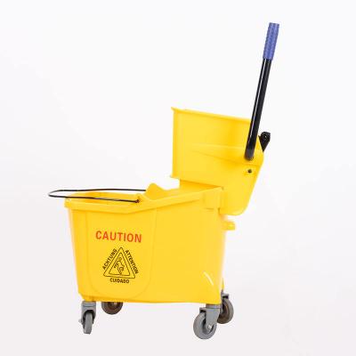 China Wringer Trolley Mop Bucket 36L Capacity Made from Plastic with Eco Friendly Features Suitable for Cleaning in Workplaces for sale