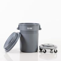 China AF07504/AF07505 Baiyun Cleaning  80L/120L Circular Outdoor  Garbage Can for sale