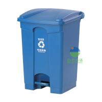 China Outdoor Dustbin Cleaning Products AF07331 45L Customized Foot-Control Pedal Classification Garbage Can Plastic Waste Bins for sale
