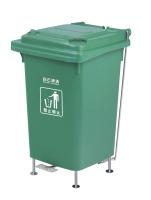 China Outdoor Dustbin Cleaning Products Wholesale 60L AF07319A Foot-control Pedal Dustbin AF07319 Plastic Waste Bin with Wheel for sale